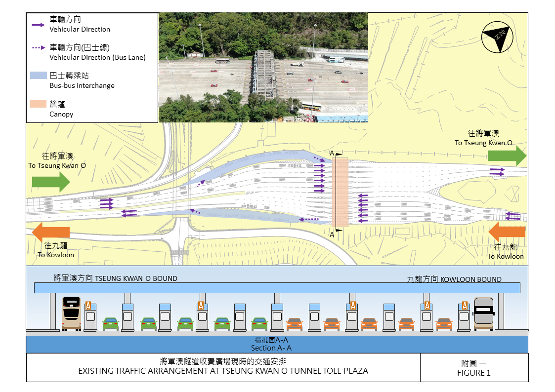 Transport Department - Arrangements of toll waiver for Tseung Kwan O Tunnel